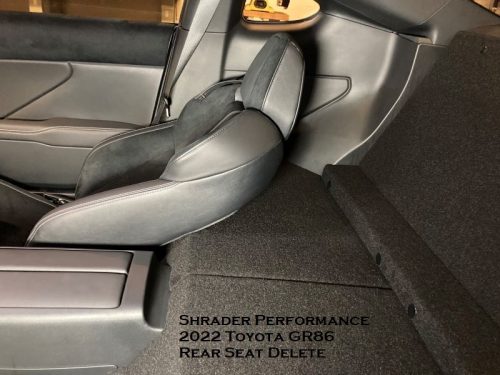 2022-25 Toyota GR86 / Subaru BRZ Rear Seat Delete – Shrader Designs